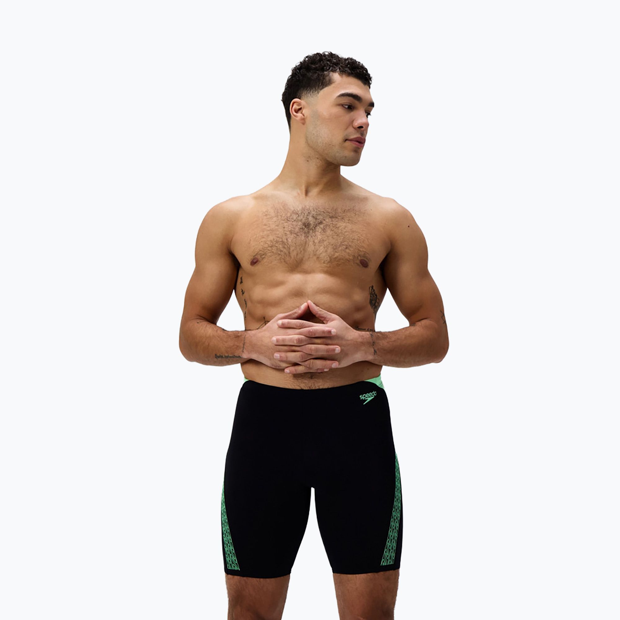Pánske plavecké jammery Speedo Hyper Boom Splice black/cobalt pop (8 ...