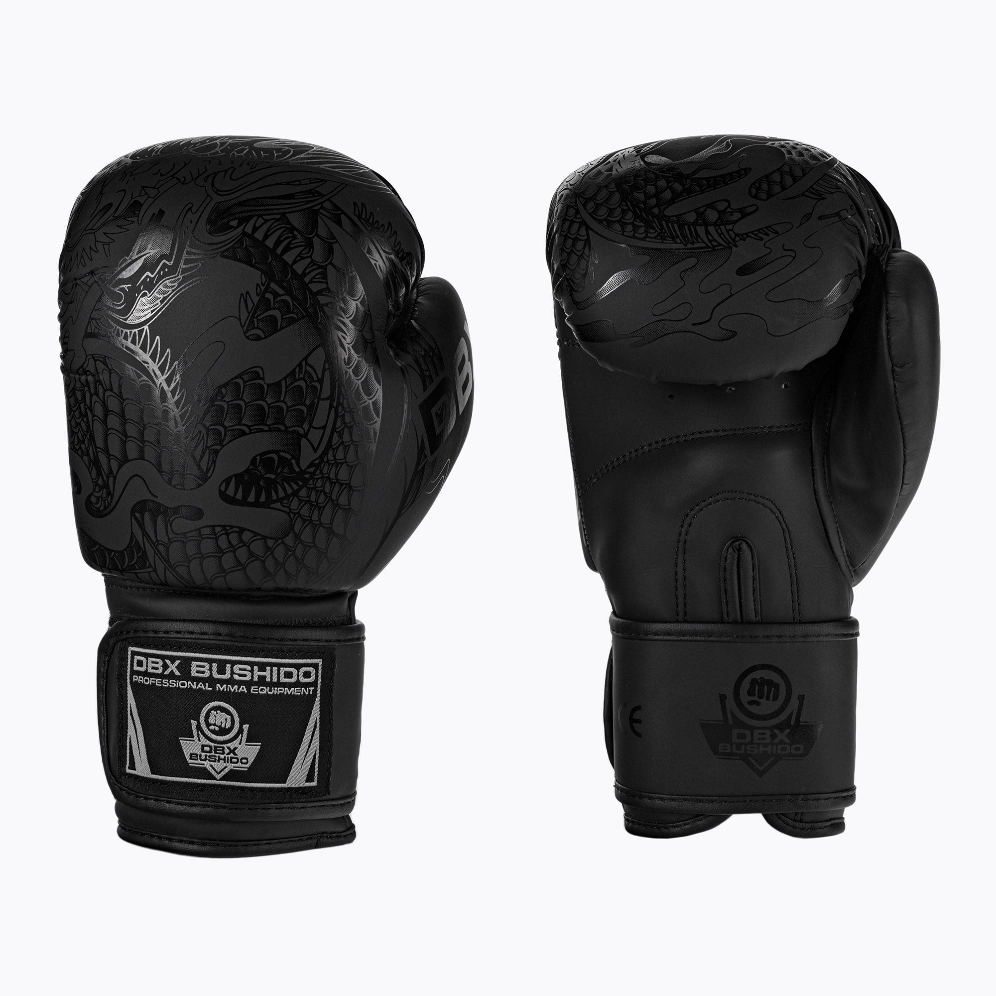 DBX BUSHIDO "Black Dragon" boxerské rukavice čierne B-2v18 (B-2V18 ...